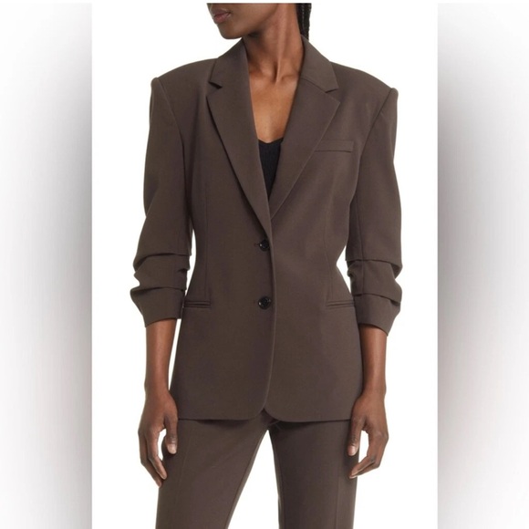 Frame Denim | Jackets & Coats | Frame Denim Brown Blazer With Notched ...